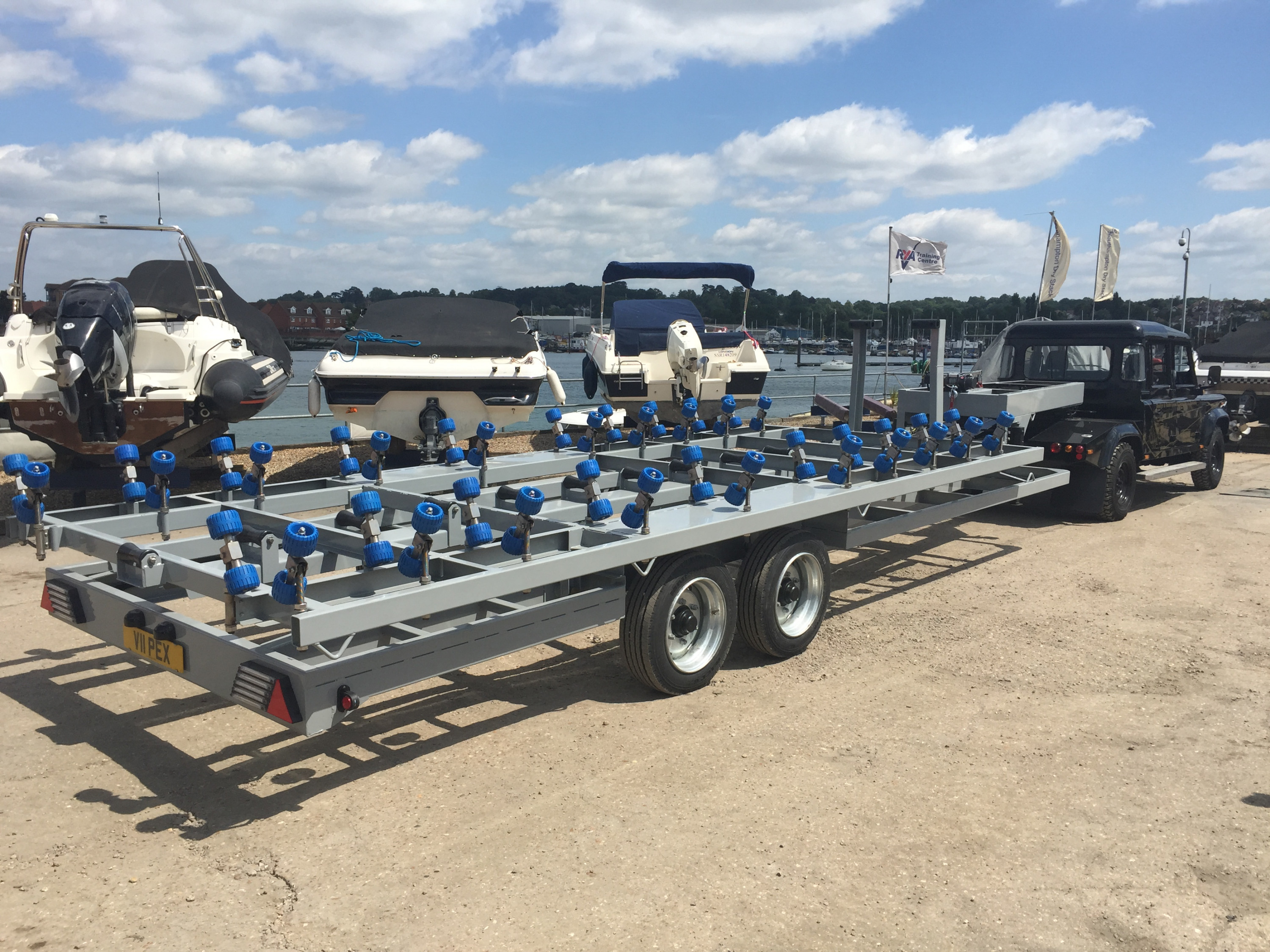 Gobbler Boats lightweight artic trailer - NEAT Vehicles