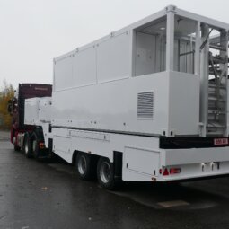 Civil Aviation Mobile Air Traffic Control Trailer with removable cabin ...