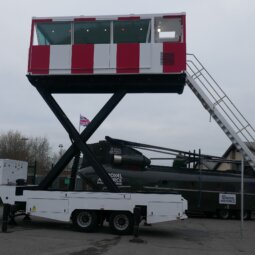 Civil Aviation Mobile Air Traffic Control Trailer with removable cabin ...